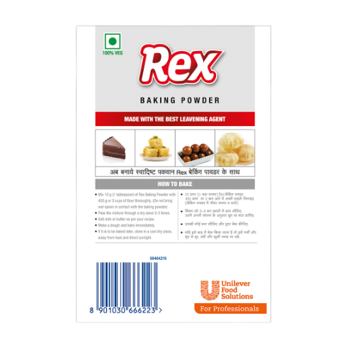 Baking Powder - Rex Baking Powder | Unilever Food Solutions India
